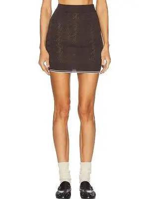 Amiri Mini Skirt - Brown