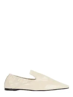 TOTEME Elastic Back Leather Loafer - Sand