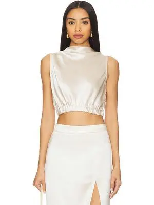 NONCHALANT LABEL Reese Crop Top - Ivory