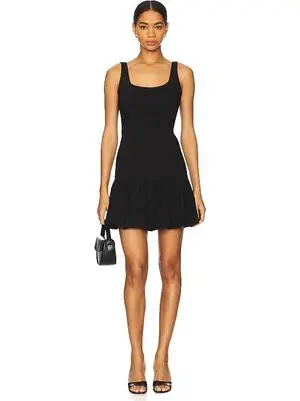 Steve Madden Ravenna Drop Waist Mini Dress - Black