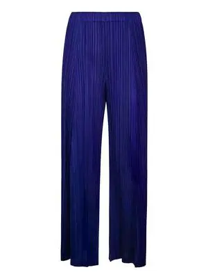 Issey Miyake Pleated Trousers - Blue