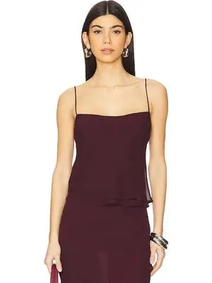 LOVERS AND FRIENDS Mischa Top - Wine Red