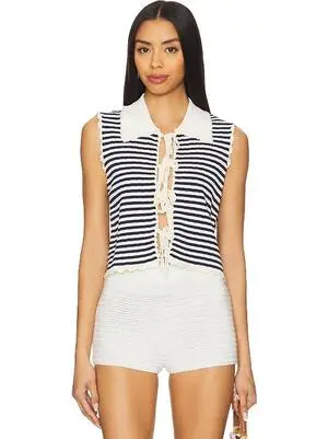 Sea Addy Striped Knit Vest - Multi