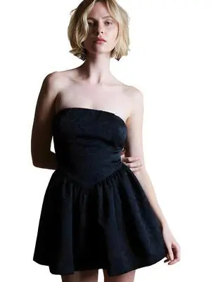 MADELINE MARIE Madeline Marie Roxanne Mini Dress Black