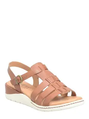 BØRN Børn Mady Wedge Sandal Brown Leather