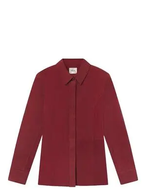 FRAME The Suede Shirt - Garnet