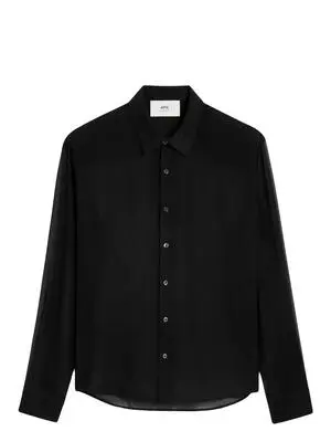 Ami Crepe Shirt - Black