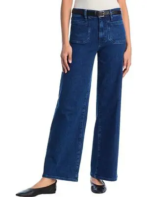 FRAME Le Slim Palazzo Modernist Pocket Jeans - Loner