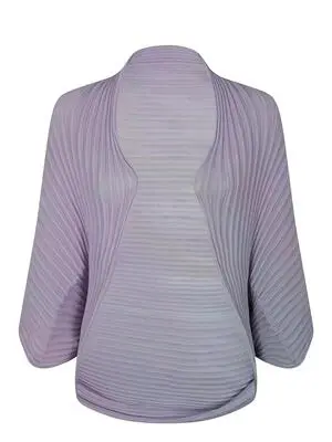 Issey Miyake Plissé-effect Cardigan - Purple