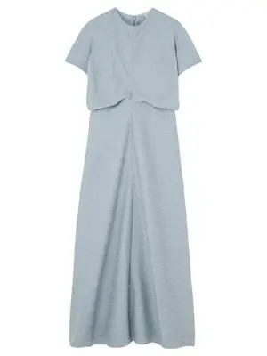 TOTÊME TOTEME Gathered Woven Maxi Dress