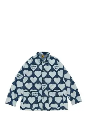 HUMAN MADE Heart Denim Coverall Jacket - Blue