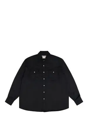 StÜssy X Our Legacy Work Shop Ranch Shirt High Twist Twill - Black