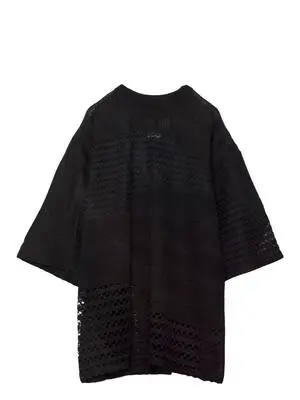 YOSHIOKUBO Wave Various Lace T-shirt - Black