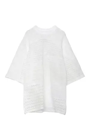YOSHIOKUBO Wave Various Lace T-shirt - White