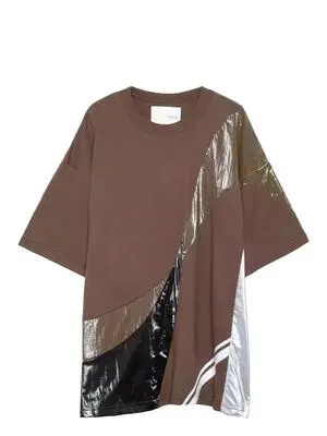 YOSHIOKUBO Coating River T-shirt - Brown