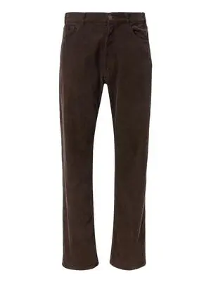 THE ROW Burt Straight Corduroy Pants - Brown