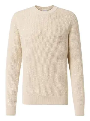 Sunspel Cotton Sweater - White