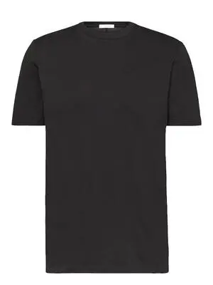 THE ROW Luke Cotton Jersey T-shirt - Black
