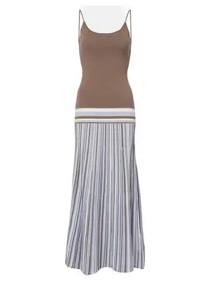 Faithfull The Brand Citara Striped Maxi Dress - Blue