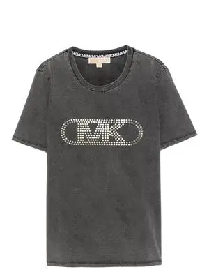 Michael Kors Empire-stud T-shirt - Grey