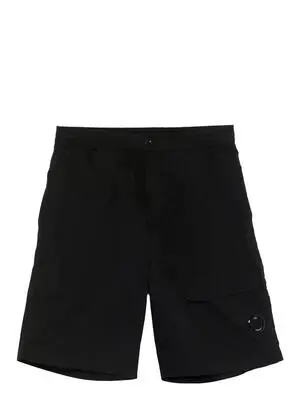 C.P. COMPANY Lens-detail Cargo Shorts - Black