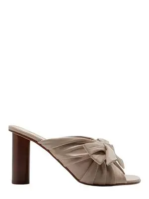 JW Anderson Bow-detailed Leather Sandals - Taupe