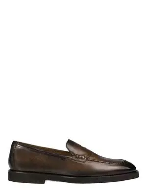 DOUCAL'S Doucal's Leather Loafers Brown