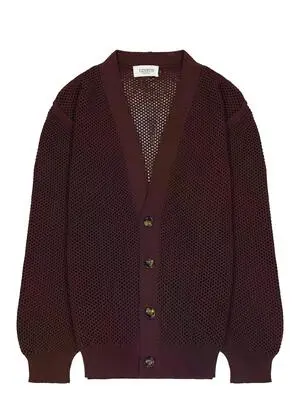 LANEUS Knitted Cardigan - Brown