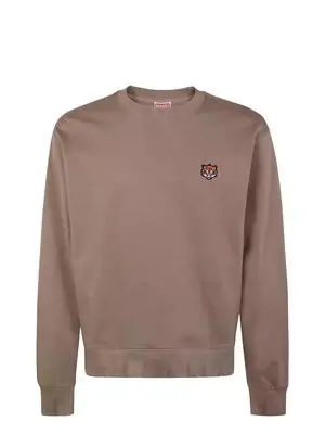 Kenzo Tiger-appliqué Sweatshirt - Brown