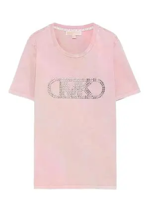 Michael Kors Empire-stud T-shirt - Pink