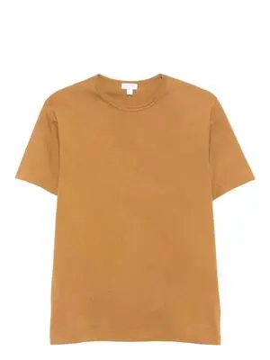 Sunspel Cotton T-shirt Brown