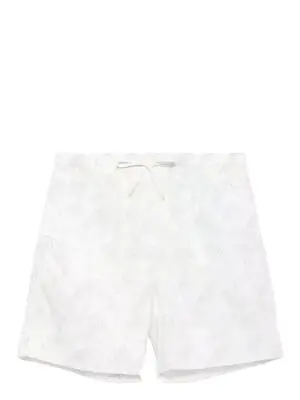 Eleventy Floral-print Swim Shorts - Neutrals