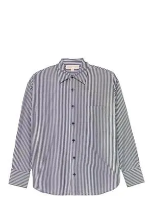 Michael Kors Striped Poplin Shirt - Black