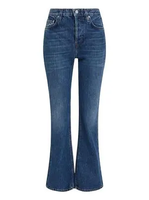 TOTEME High-rise Kick-flare Jeans - Mid Denim
