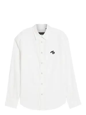 Rag & Bone Tomlin Cotton Oxford Shirt - White