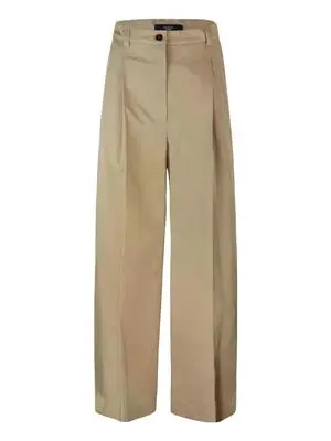 Max Mara Pleat-detail Wide-leg Trousers - Neutrals