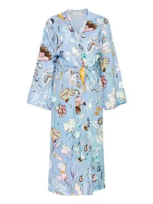 Dorothee Schumacher Floral Long Coat - Blue