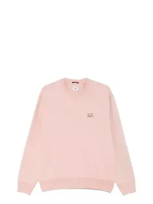C.P. COMPANY Logo-embroidered Sweatshirt - Pink