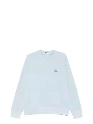 C.P. COMPANY Logo-embroidered Sweatshirt - Blue