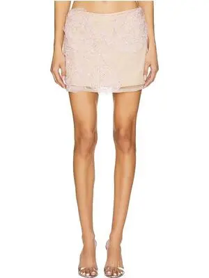 DES_PHEMMES Couture Micro Skirt - Nude