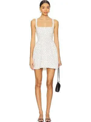 Free People Printed Astrid Mini Dress - Ivory Combo
