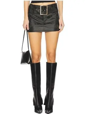 Superdown Juna Micro Mini Skirt - Black