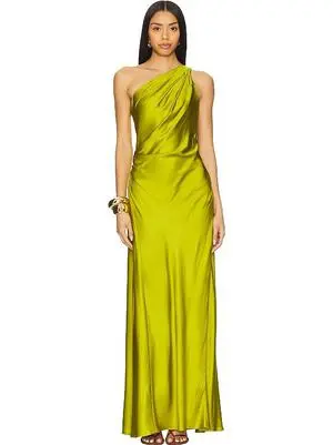 A.L.C. Aster Gown - Green Amber