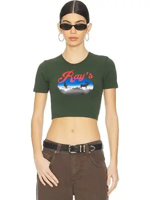 RAY'S X Ski Adventure Crop Top - Green