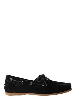 TOM FORD Robin Suede Boat Shoes - Black