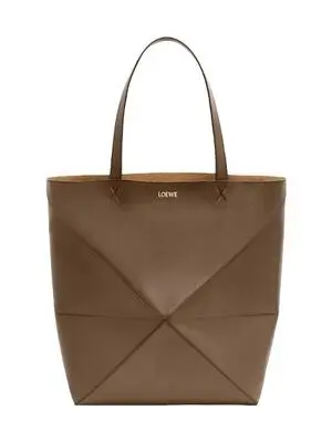 Loewe Large Puzzle Fold Tote Umber