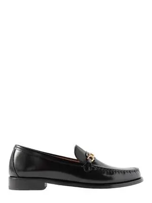 TOM FORD Embellished Leather Loafers - Black