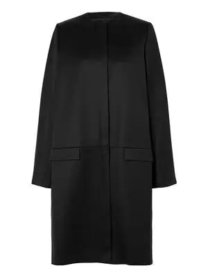 TOTEME Satin Longline Coat - Black