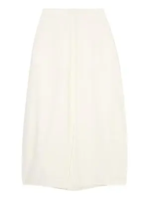 TOTEME Parachute Silk-blend Maxi Skirt - White