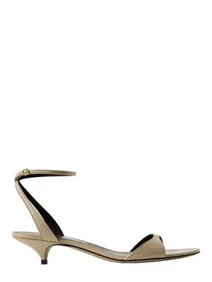 THE ROW Vika Leather Sandals - Neutrals